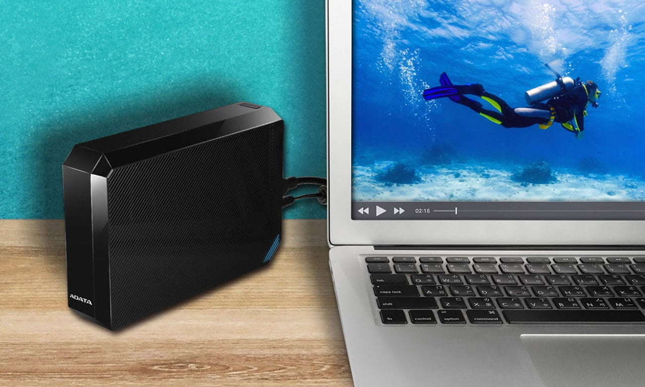 ADATA HM800 4TB USB 3.2 Gen. 1 Czarny - Dyski zewnętrzne HDD - Sklep internetowy - al.to
