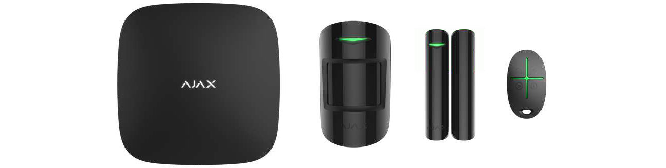 Ajax Systems Zestaw alarmowy StarterKit Hub (czarny) - Zestawy Smart ...