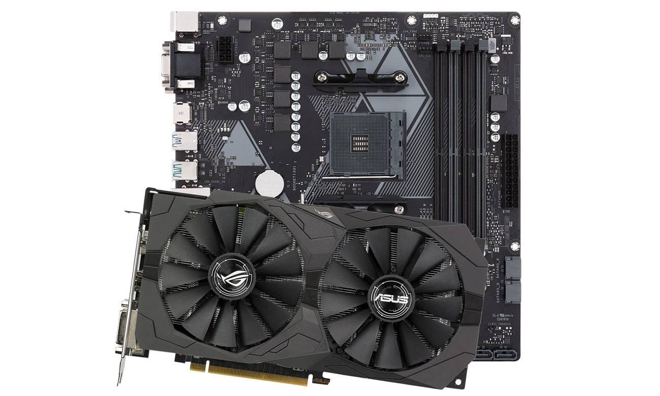 ASUS PRIME B450M-A + Radeon RX 570 STRIX 4GB GDDR5 - Karty graficzne ...