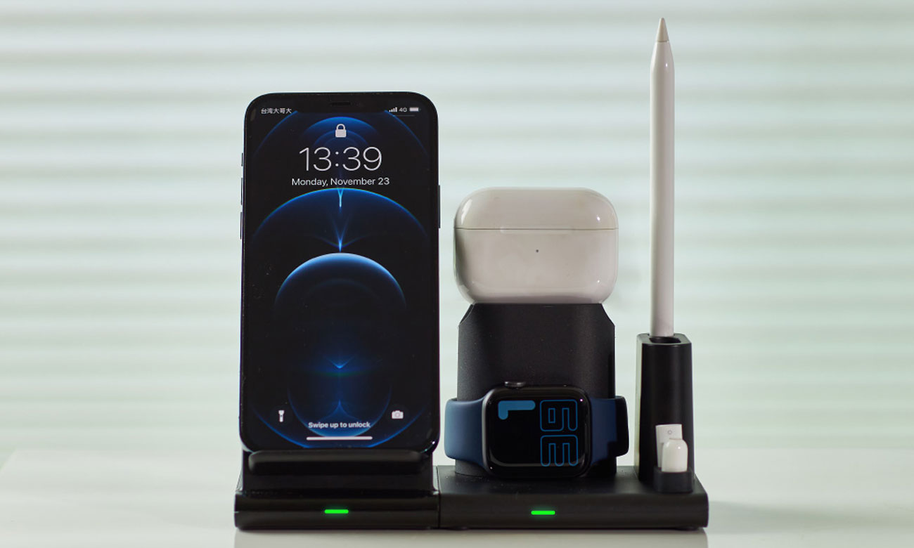 Adam Elements OMNIA Q4 4-in-1 Wireless 15W Black - Ładowarki do ...