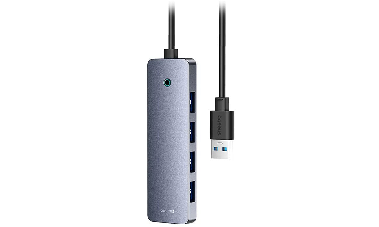 Baseus 4w1 UltraJoy Lite 150cm USB-A - 4xUSB 3.0 , USB-C 5V (szary ...