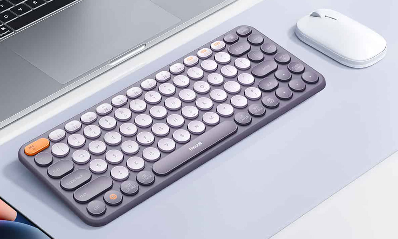 Baseus K01A Wireless Tri-Mode Keyboard Frosted Gray - Klawiatura ...