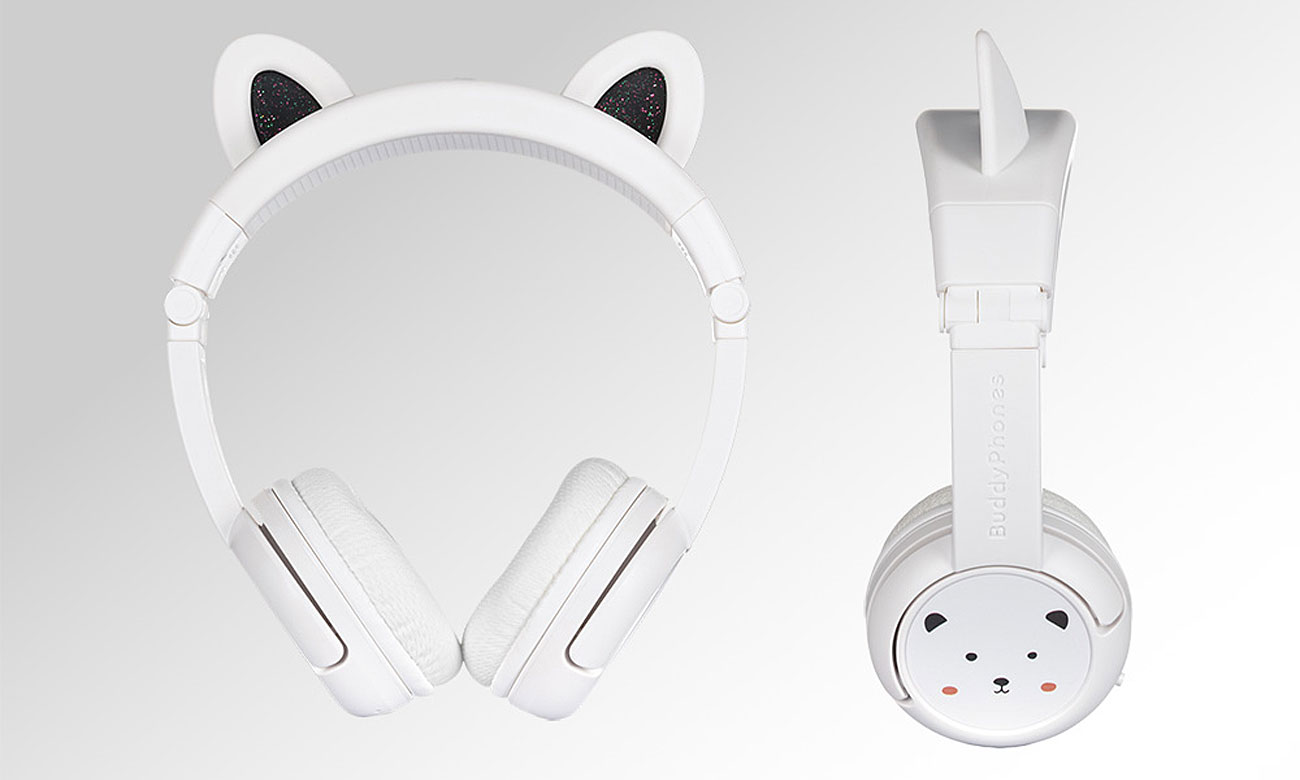 BuddyPhones Play Ears Plus panda - Białe - Słuchawki bezprzewodowe - Sklep komputerowy - x-kom.pl