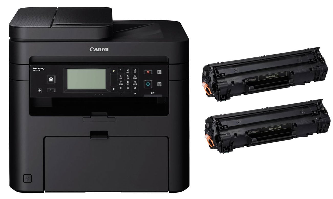 Canon i-SENSYS MF237W + CRG737 x 2 - Urządzenia wiel. laserowe - Sklep komputerowy - x-kom.pl