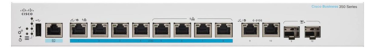 Cisco CBS350 Managed CBS350-8MP-2X-EU - Switche - Sklep internetowy - al.to
