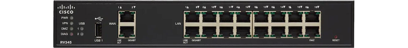 Cisco RV345P (2xWAN 16xLAN) VPN 8xPoE - Routery - Sklep komputerowy - x ...