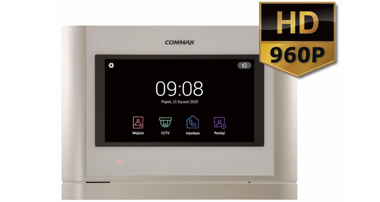 Commax Monitor 7" z serii "Fine View HD" z LED - Domofony i wideodomofony - Sklep komputerowy ...