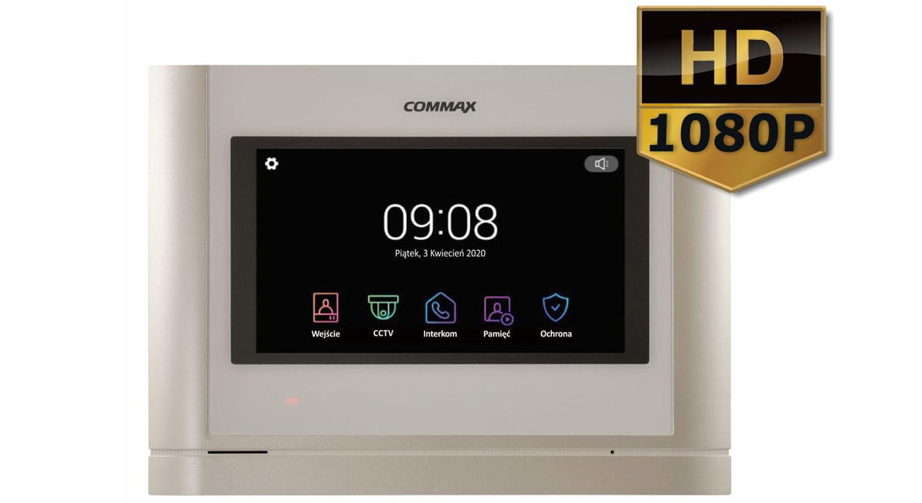 Commax Monitor 7" z serii "Fine View HD" z LED - Domofony i ...