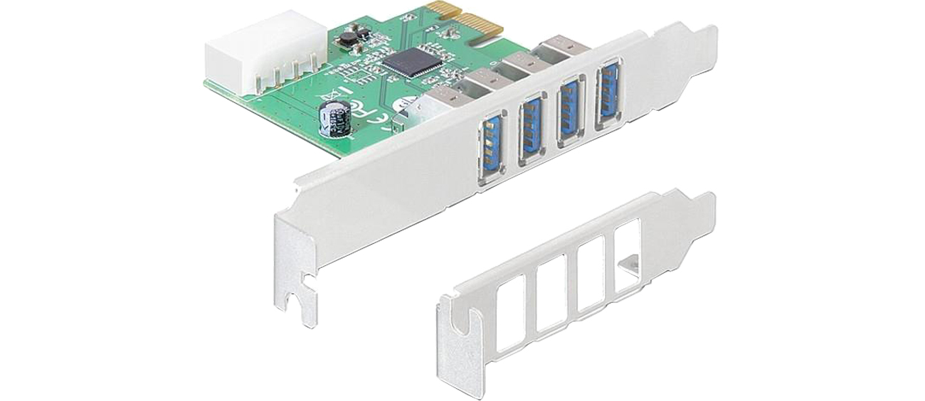 Delock PCI EXPRESS-USB 3.0 4-PORT + ŚLEDŹ LOW PROFILE - Kontrolery ... Delock PCI EXPRESS-USB 3.0 4-PORT + ŚLEDŹ LOW PROFILE - Kontrolery ...