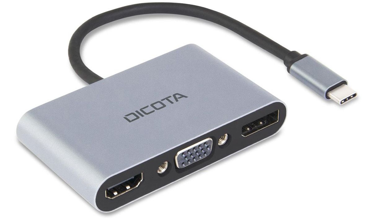 Dicota USB-C Portable 5-in-1 Docking Station 4K HDMI/DP PD 100W - Huby ...