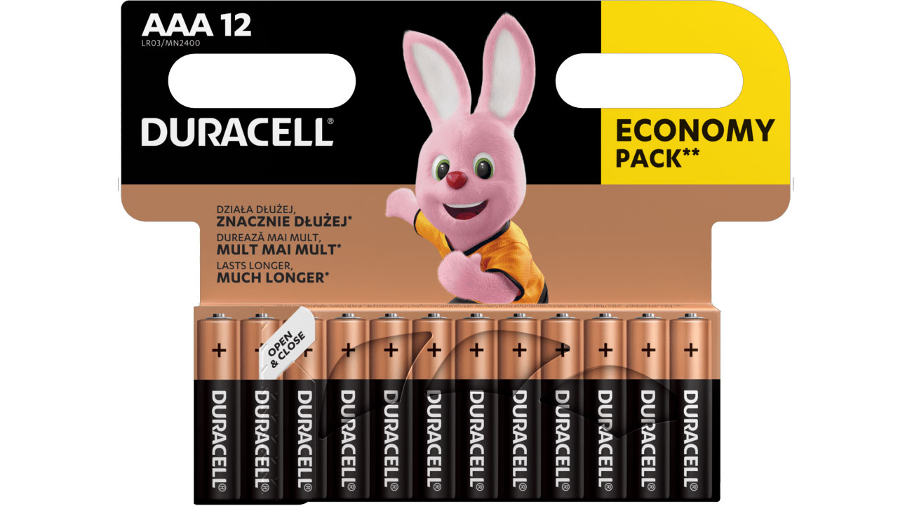Duracell Baterie Basic AAA/LR3 12szt blister - Baterie i akumulatorki ...