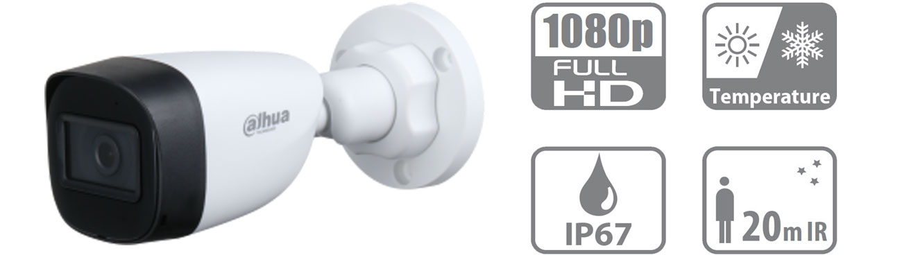 Dahua HDCVI HAC-HFW1200R 2,7-12mm 2MP/Zoom/IR60/IP67 - Kamery analogowe - Sklep internetowy - al.to