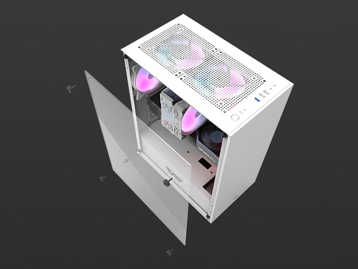 DarkFlash DK100 White - Obudowy do komputera - Sklep komputerowy - x-kom.pl