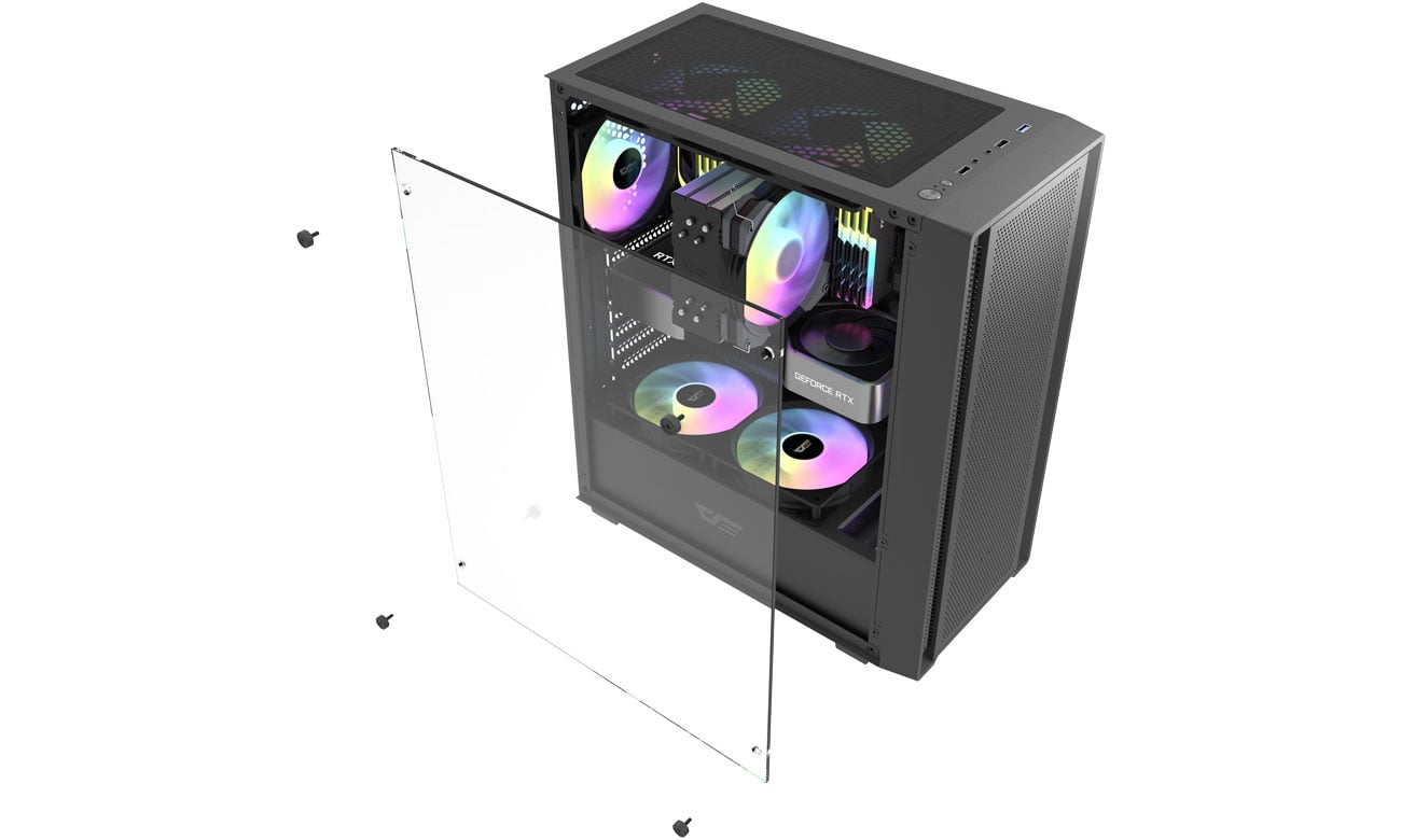 DarkFlash DK353 Black - Obudowy do komputera - Sklep komputerowy - x-kom.pl