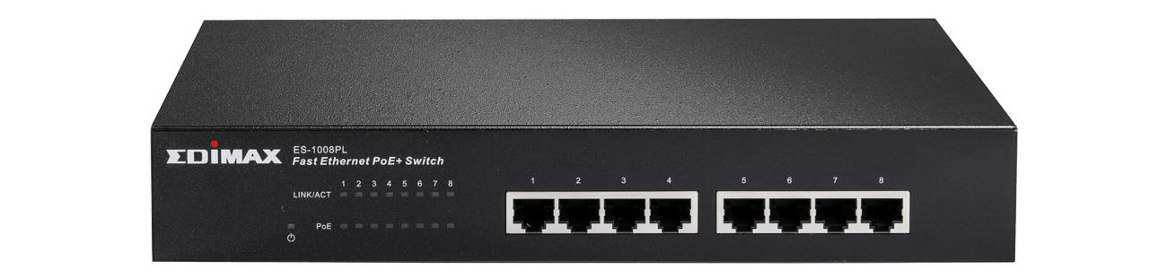 Edimax 8p ES-1008PL (8x10/100Mbit PoE+) - Switche - Sklep komputerowy ...
