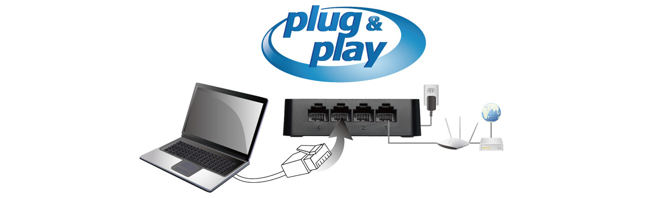 Edimax 8p ES-3308P V3 (8x10/100Mbit) - Switche - Sklep komputerowy - x ...