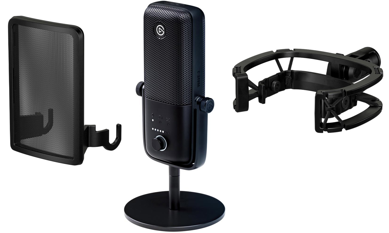 Elgato Wave:3 + Shock Mount + Pop Filter (zestaw) - Mikrofony - Sklep ...