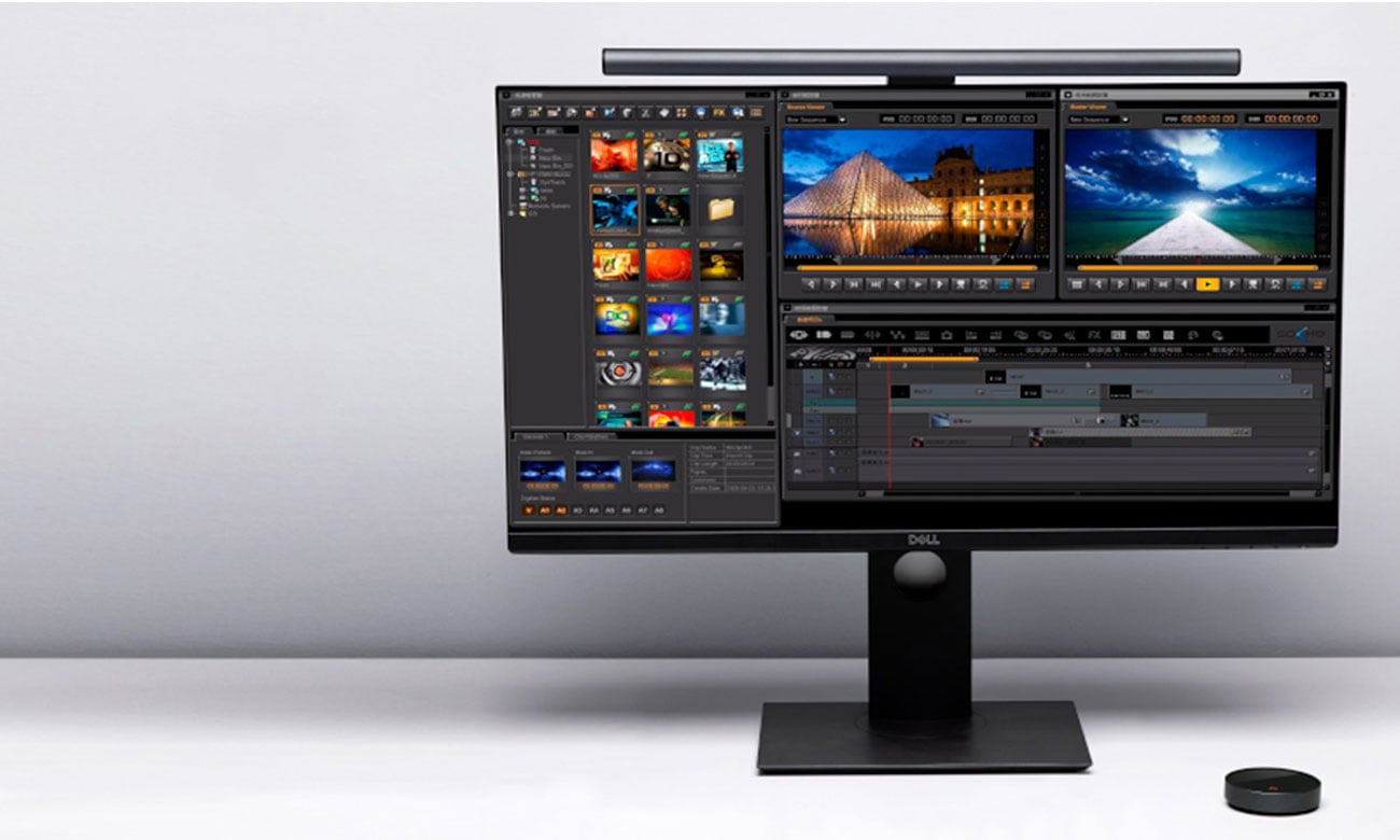 Elesense Lampka na monitor E1129 z pilotem - czarna - Lampki na USB ...