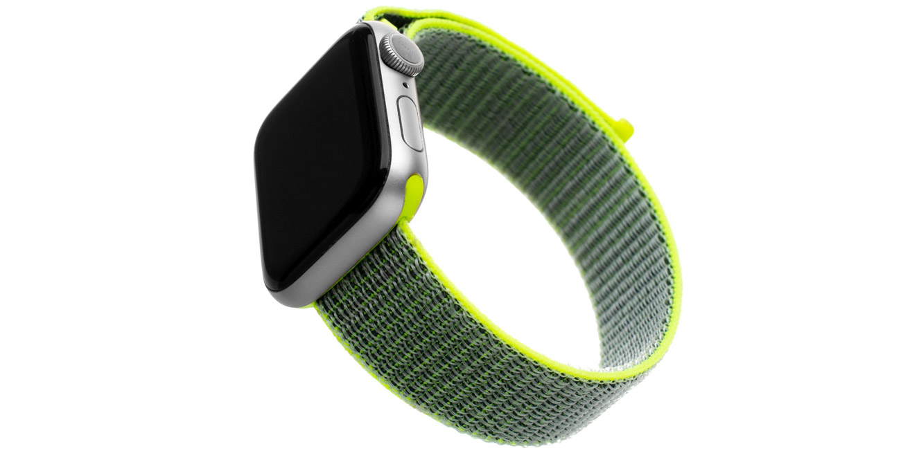FIXED Nylon Strap do Apple Watch dark lime - Paski do smartwatchy ...