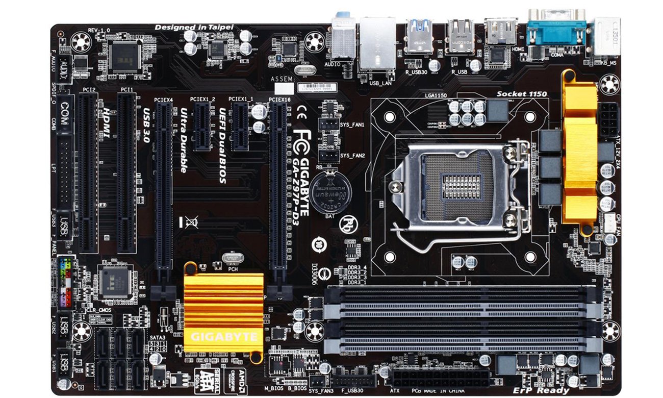 Gigabyte GA-Z97P-D3 (Z97 2xPCI-E DDR3) - Sklep komputerowy - x-kom.pl