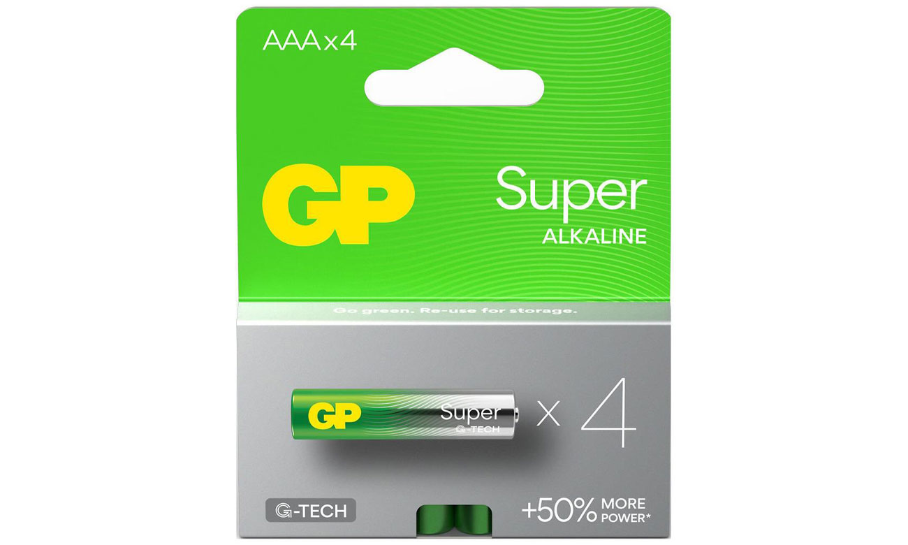 GP Super AAA/LR03; 1,5V (4 sztuki) - Baterie i akumulatorki - Sklep komputerowy - x-kom.pl