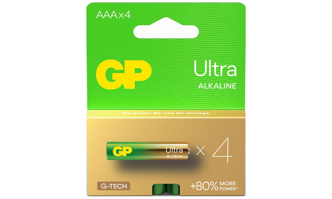 GP Ultra AAA/LR03; 1,5V (4 sztuki) - Baterie i akumulatorki - Sklep komputerowy - x-kom.pl