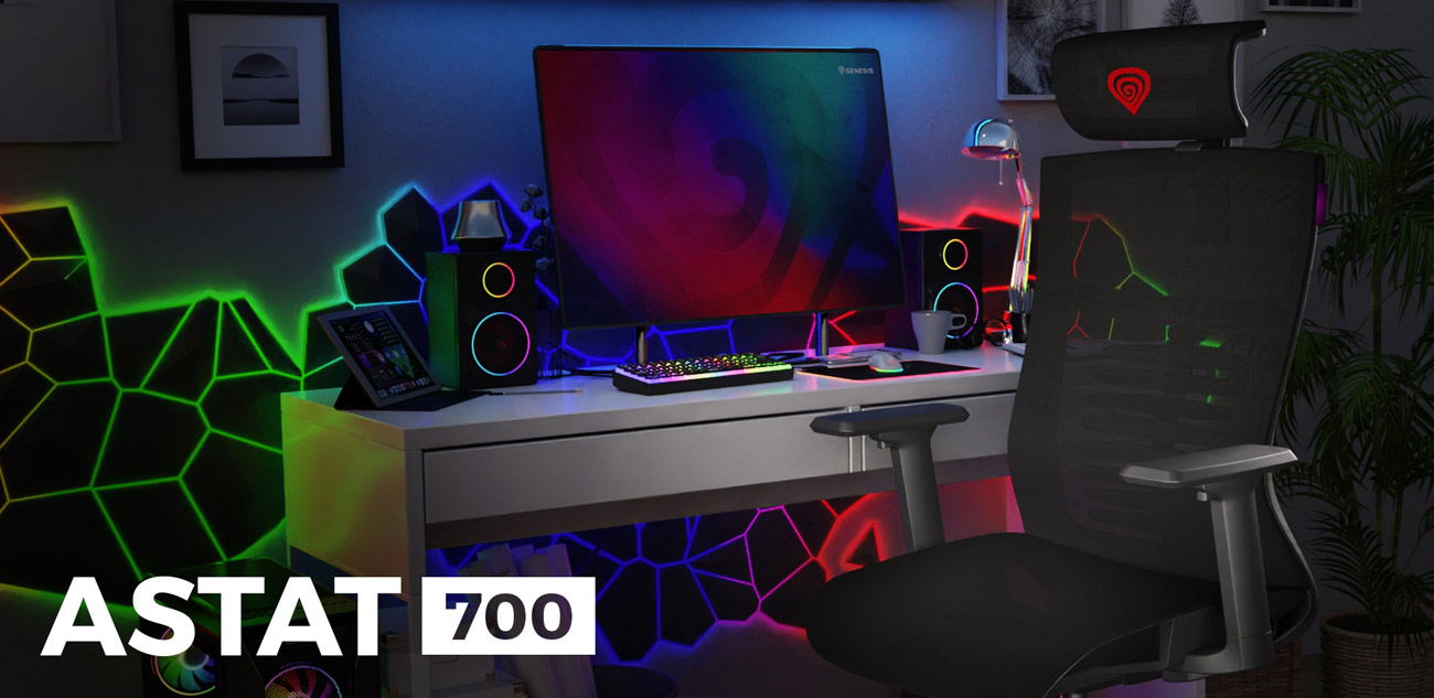 Genesis Fotel ergonomiczny ASTAT 700 czarny - Sklep internetowy - al.to