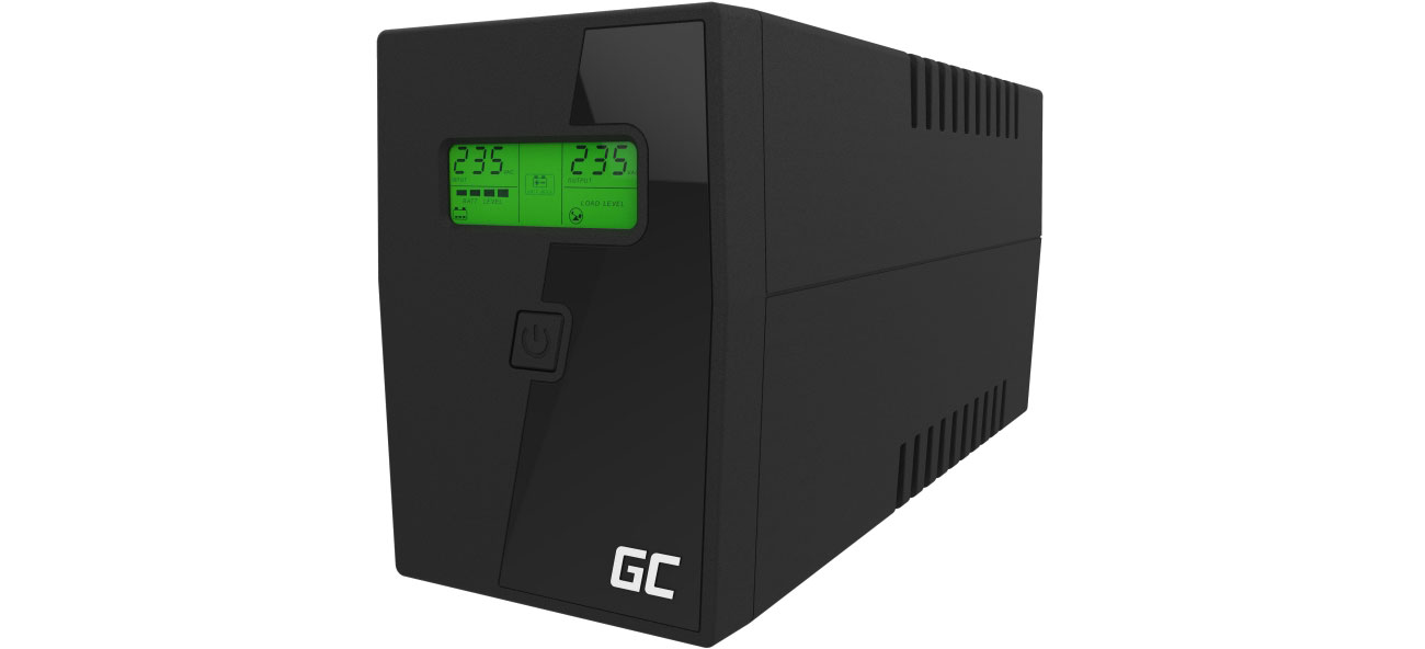Green Cell UPS (600VA/360W, 2x Schuko, AVR, LCD) - Zasilacze awaryjne ...