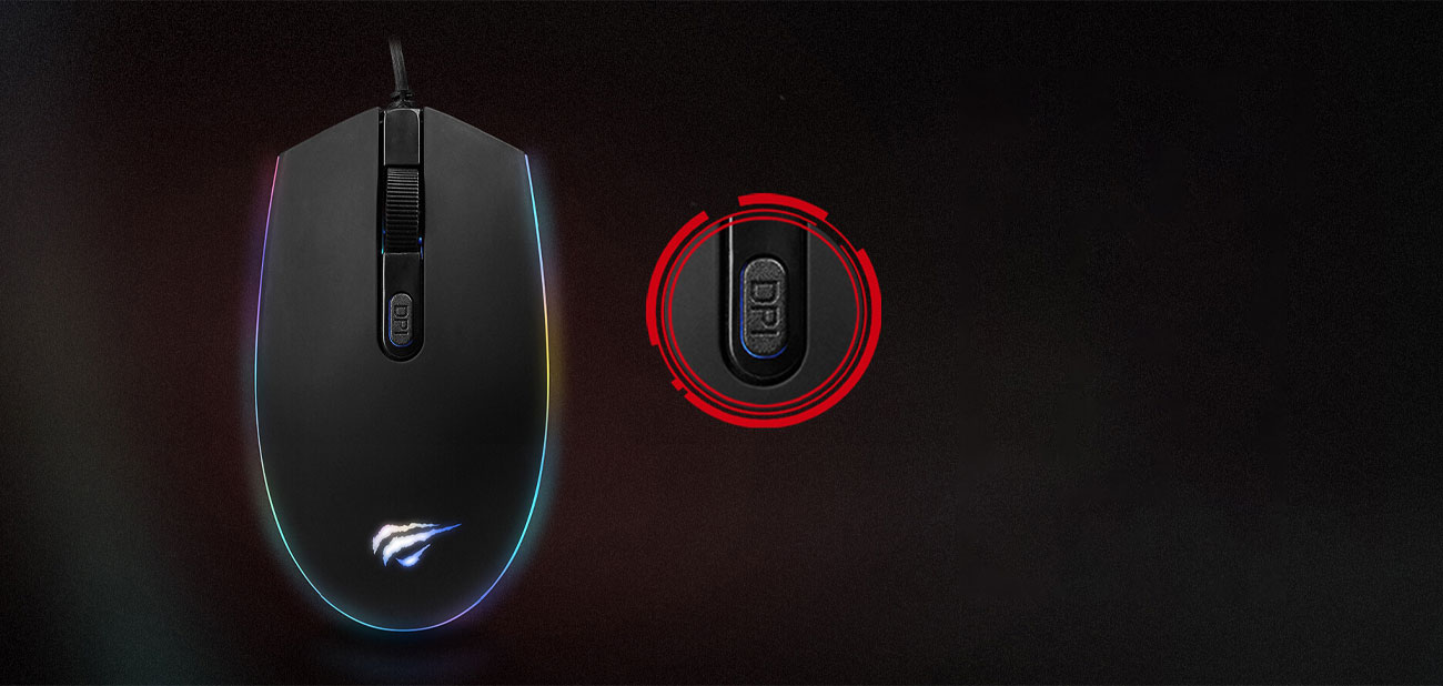 Havit GAMENOTE MS1003 RGB - Myszki przewodowe - Sklep komputerowy - x-kom.pl