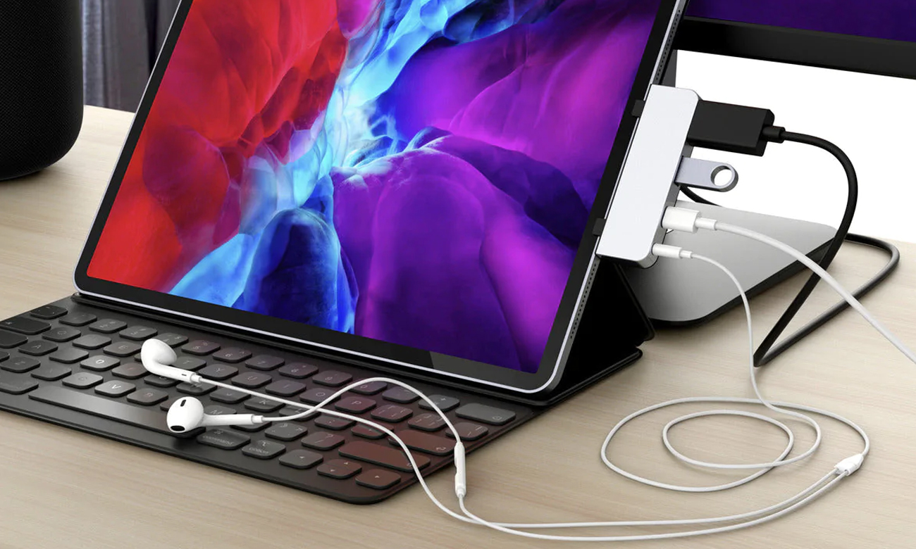 Hyper HyperDrive 4-in-1 USB-C Hub for iPad Pro silver - Stacje dokujące ...