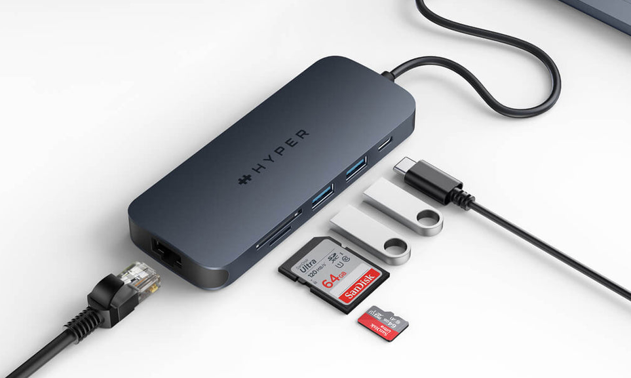 Hyper HyperDrive EcoSmart Gen.2 Universal USB-C 8-in-1 140W PD3.1 ...