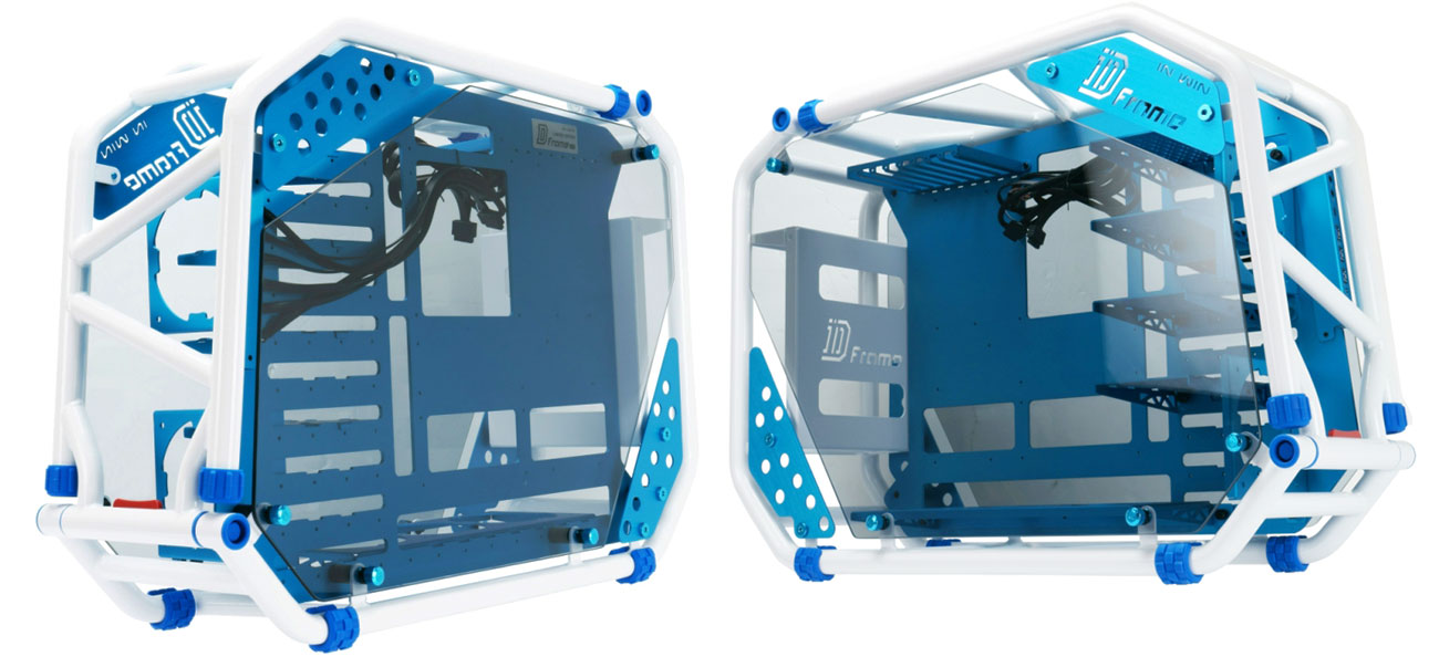 IN WIN D-Frame 2.0 (1065W) biały/niebieski - Obudowy do komputera ...