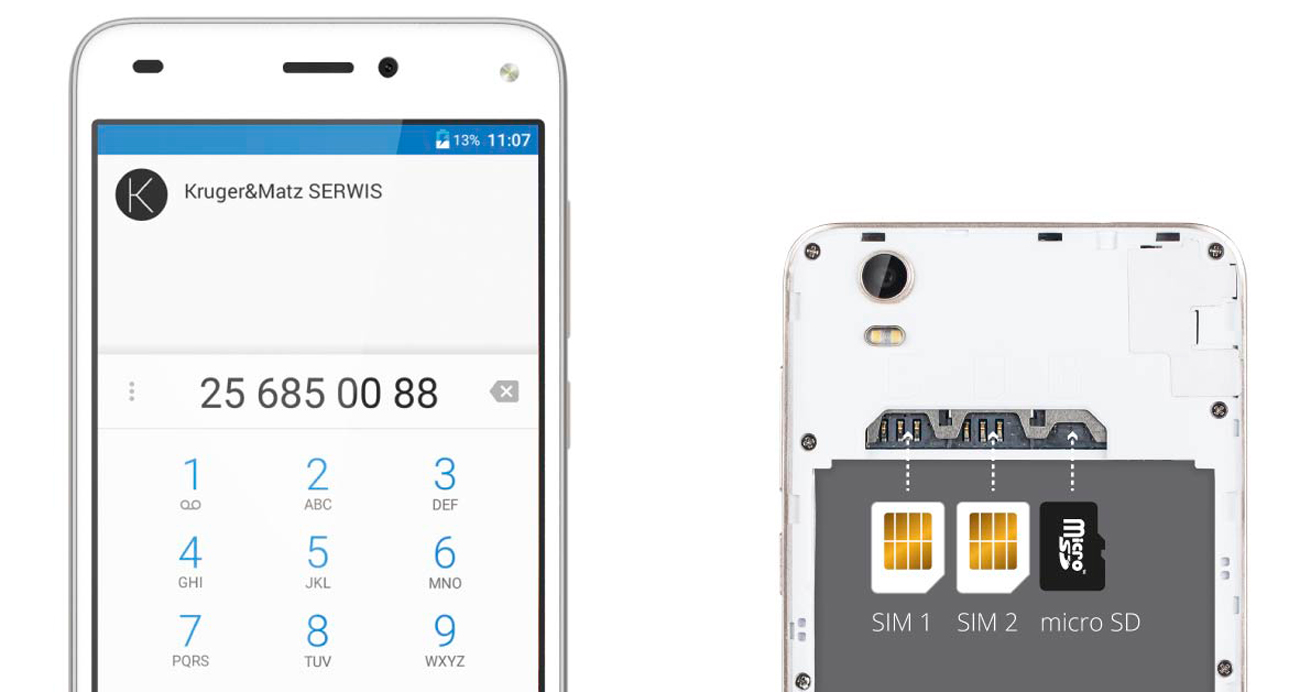 Kruger&Matz MOVE 6+ Dual SIM czarny - Smartfony i telefony - Sklep ...