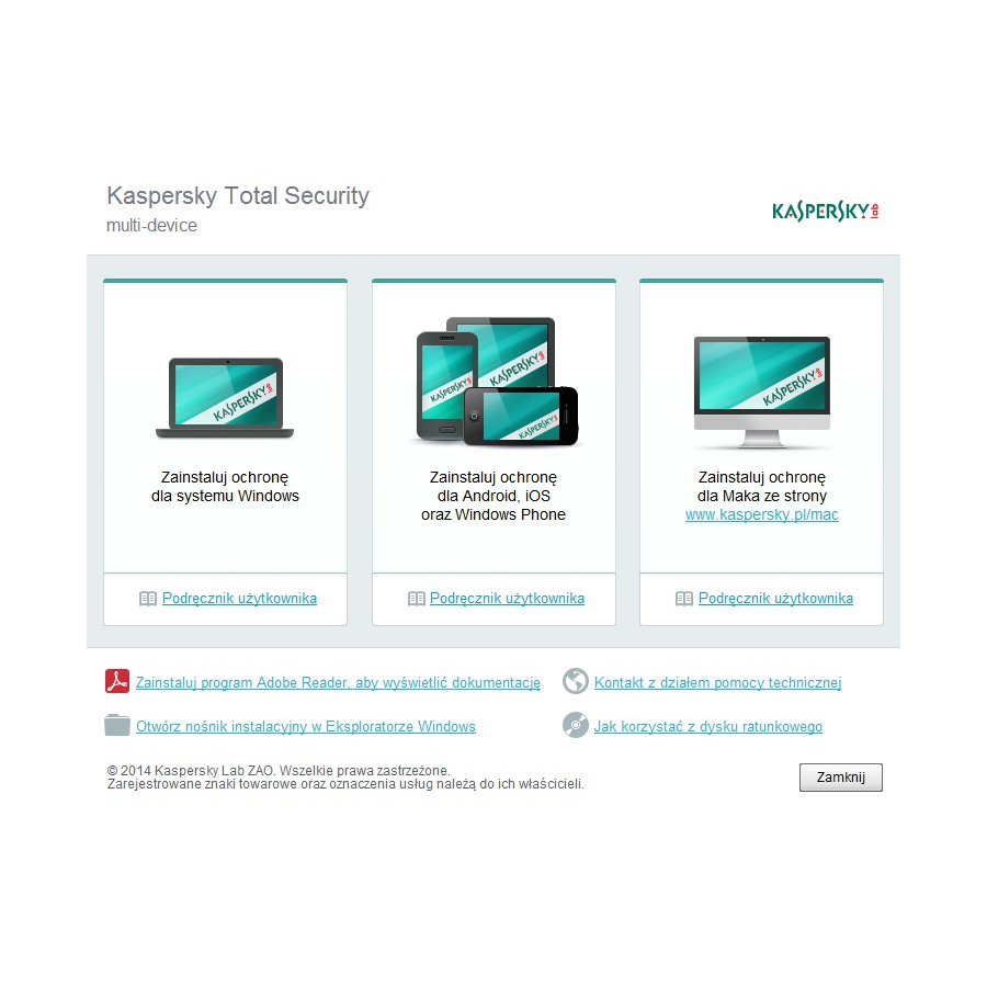 Kaspersky Total Security Multi-Device 3st. (12m.) - Programy antywirusowe - Sklep komputerowy ...