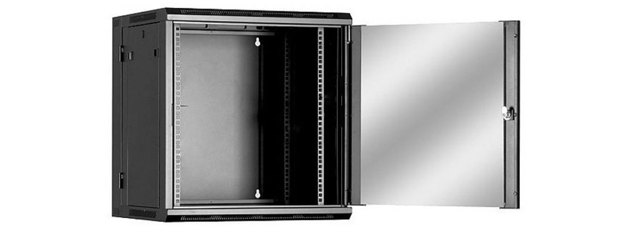 Linkbasic Wisząca 19" 12U 600x550mm dwusekcyjna (czarna) - Szafy RACK ...