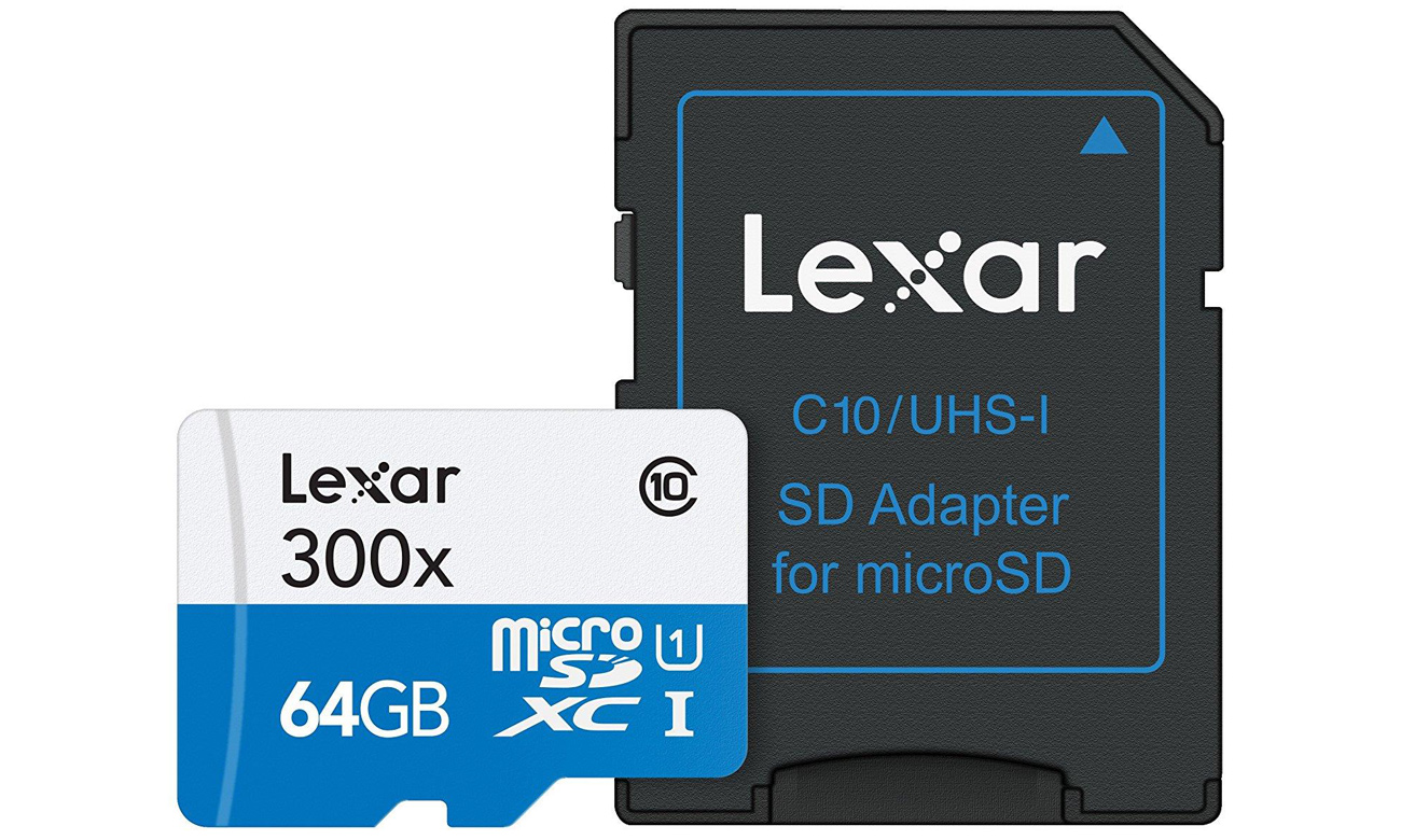 Lexar 64GB microSDXC 300x + adapter SD - Karty pamięci microSD - Sklep ...