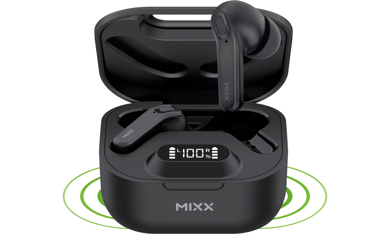 Mixx Audio Streambuds Mini Charge TWS czarne - Słuchawki bezprzewodowe - Sklep komputerowy - x ...