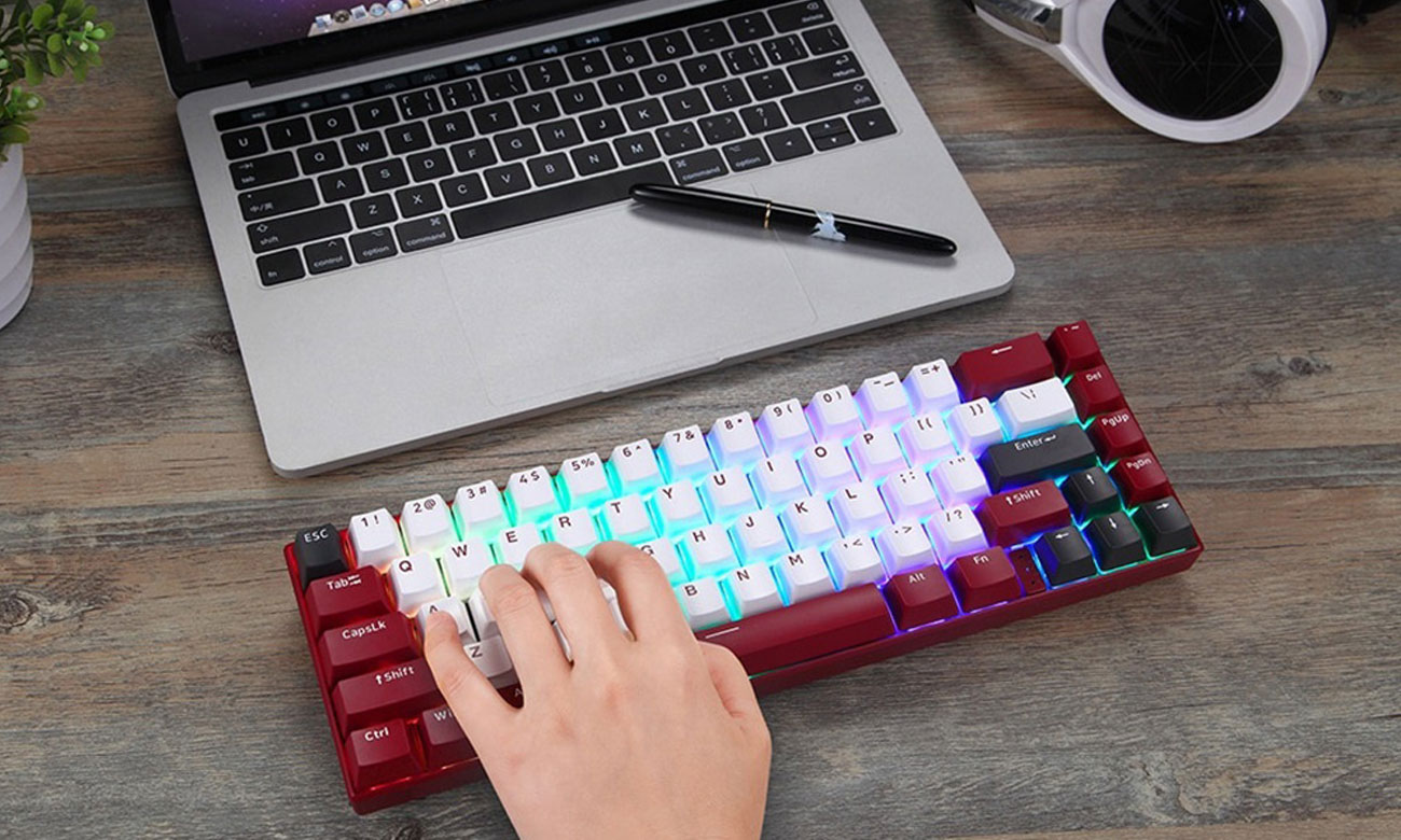 Motospeed BK67 - czerwona - Klawiatury bezprzewodowe - Sklep ...