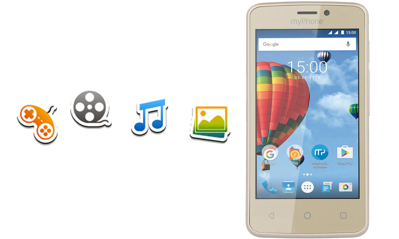 myPhone Pocket Dual SIM złoty - Smartfony i telefony - Sklep ...