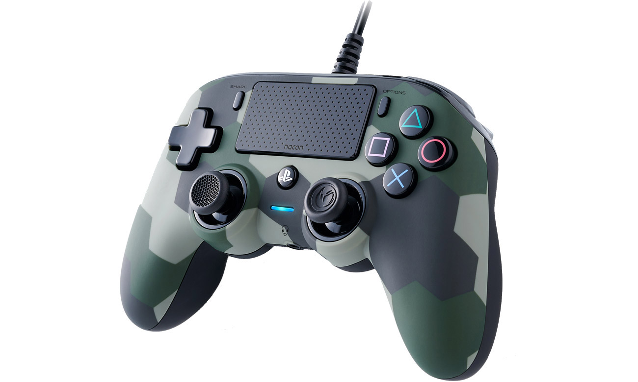 Nacon PS4 COMPACT CONTROLLER CAMO ZIELONY - Pady - Sklep komputerowy ...