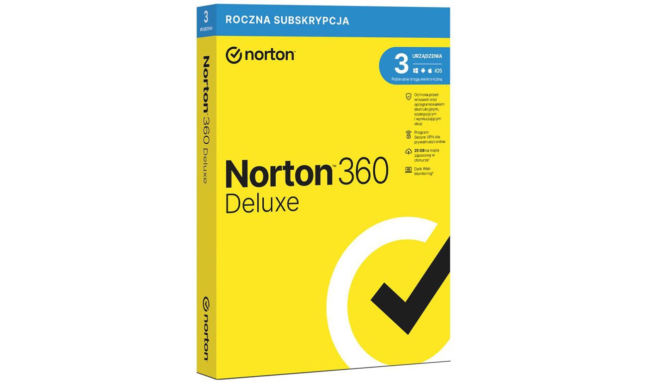 NortonLifeLock 360 Deluxe 3st. 12m. Programy antywirusowe Sklep komputerowy x kom.pl