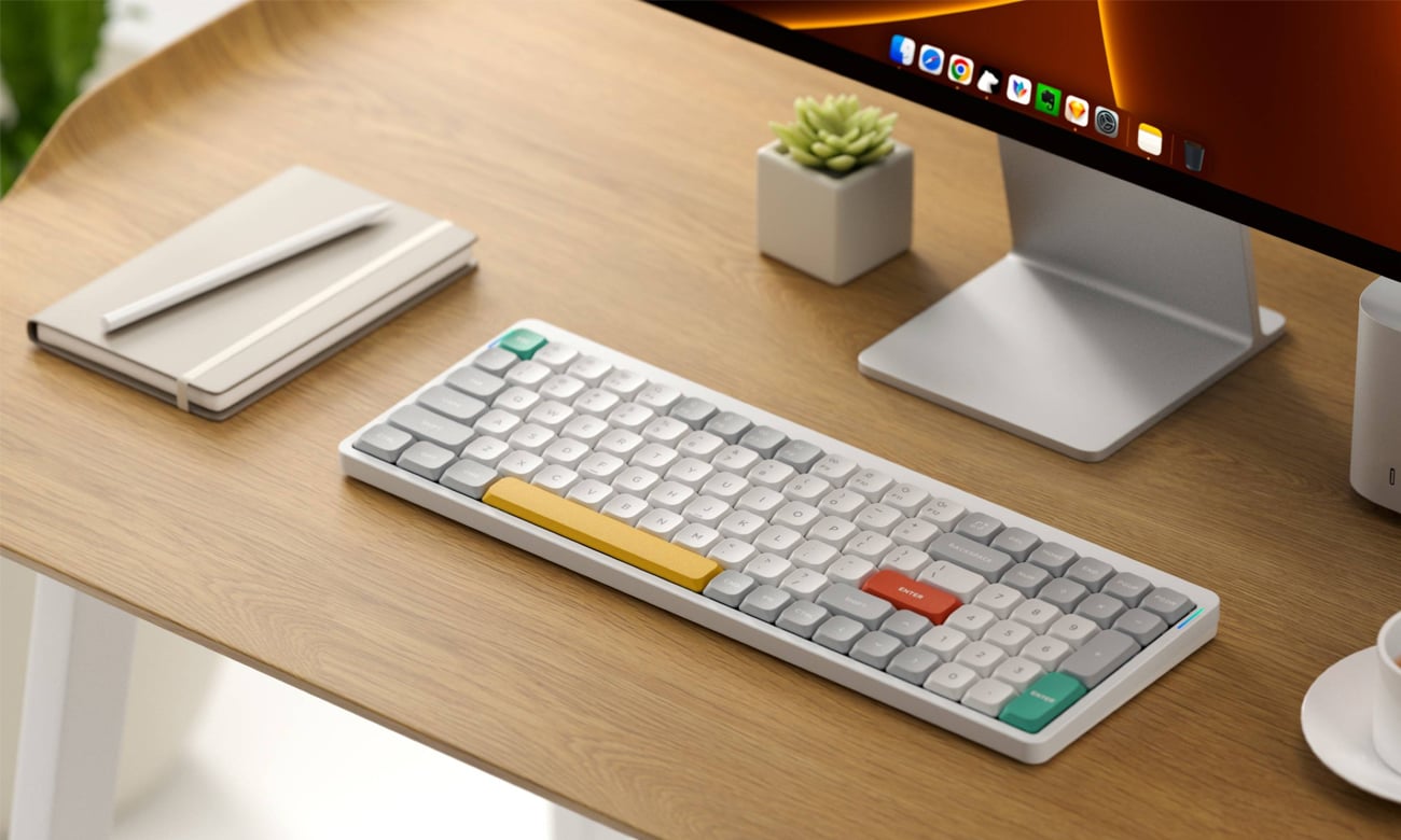 NuPhy Air96 Wireless Mechanical Keyboard - White - Aloe, G - Klawiatura ...