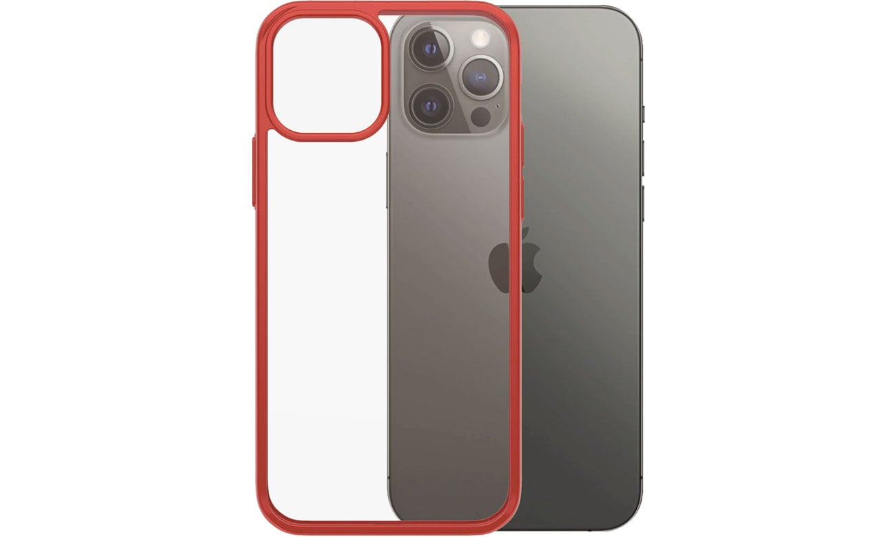 PanzerGlass ClearCase do iPhone 12/12 Pro Mandarin Red - Etui i obudowy ...