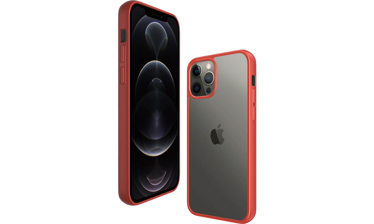 PanzerGlass ClearCase do iPhone 12 Pro Max Mandarin Red - Etui i ...