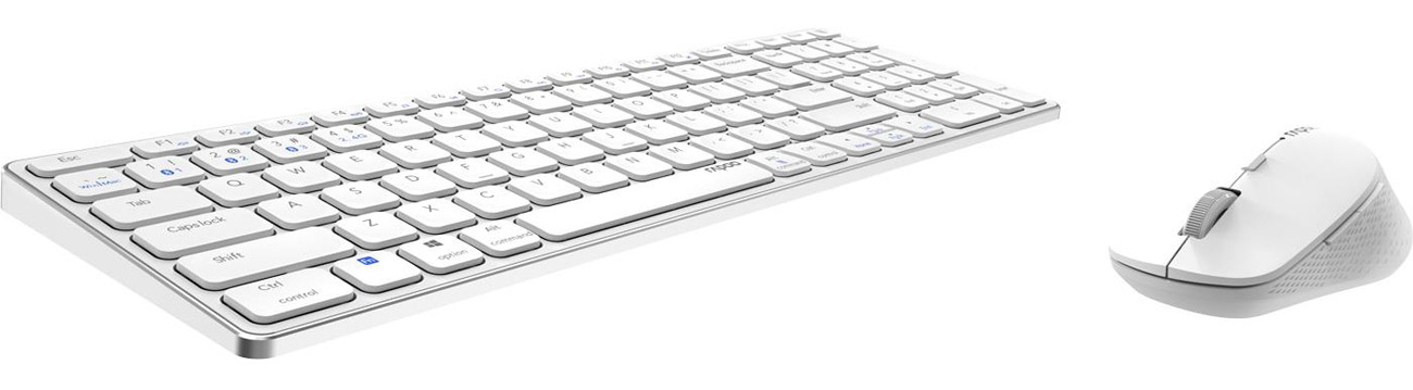 RAPOO Zestaw bezprzewodowy 9700M Blade biały - Zestawy klawiatura i ...