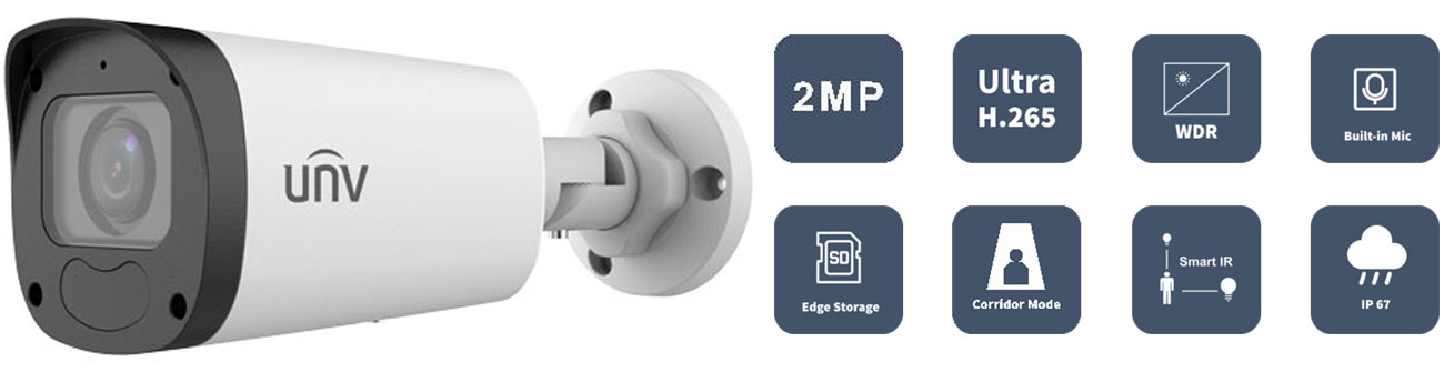 Uniview IPC2322LB-ADZK-G 2MP 2,8-12mm/IR50/IP67/PoE - Kamery IP - Sklep komputerowy - x-kom.pl