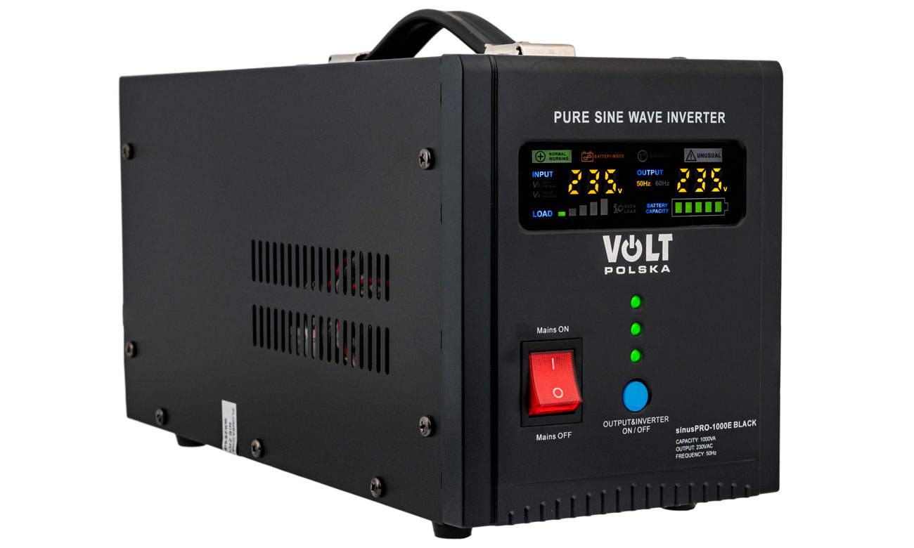 VOLT SINUS PRO 1000 E 12/230V (700/1000W) czarny - Zasilacze awaryjne ...